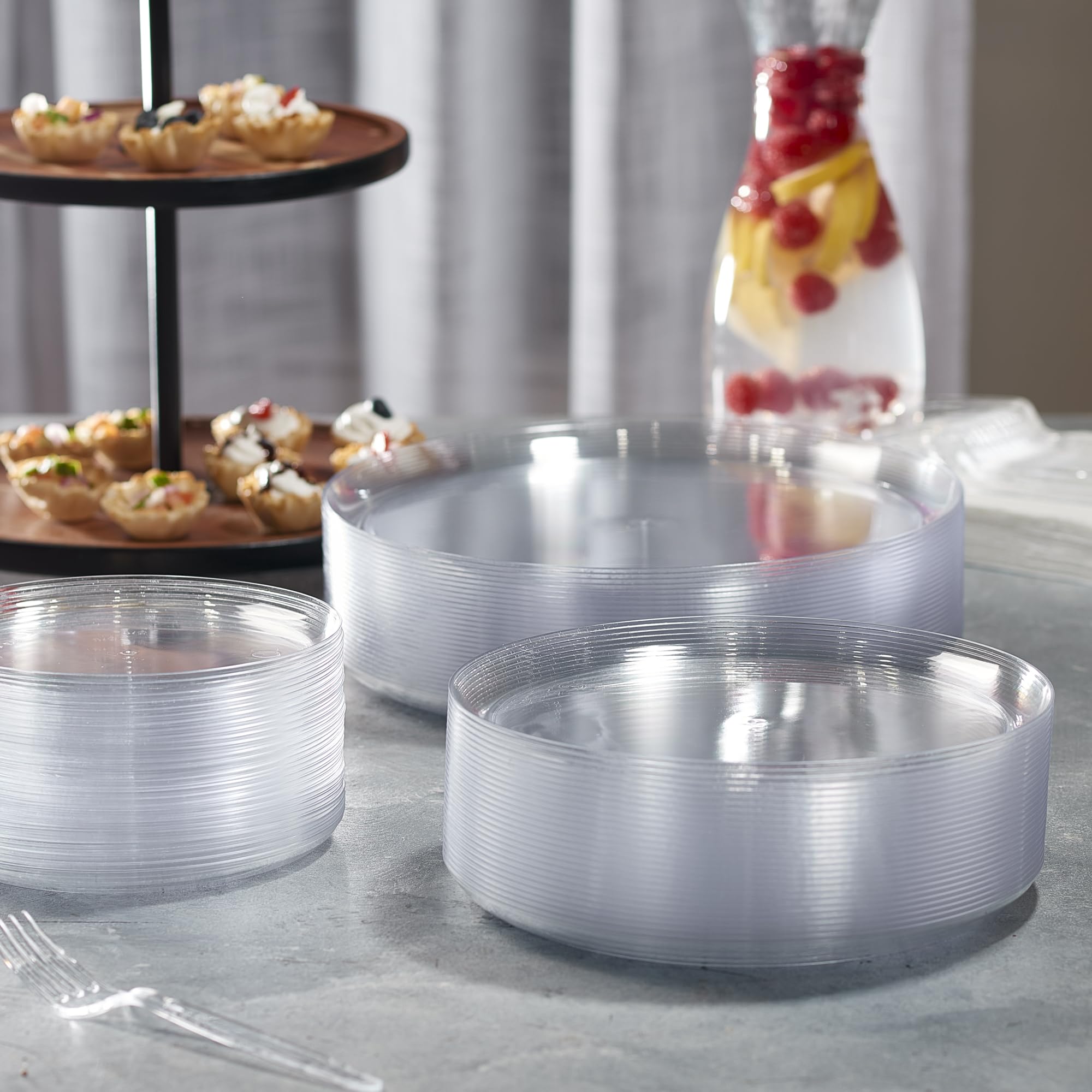 Snapklik.com : PLASTICPRO Plastic Party Plates Edge Collection Premium ...