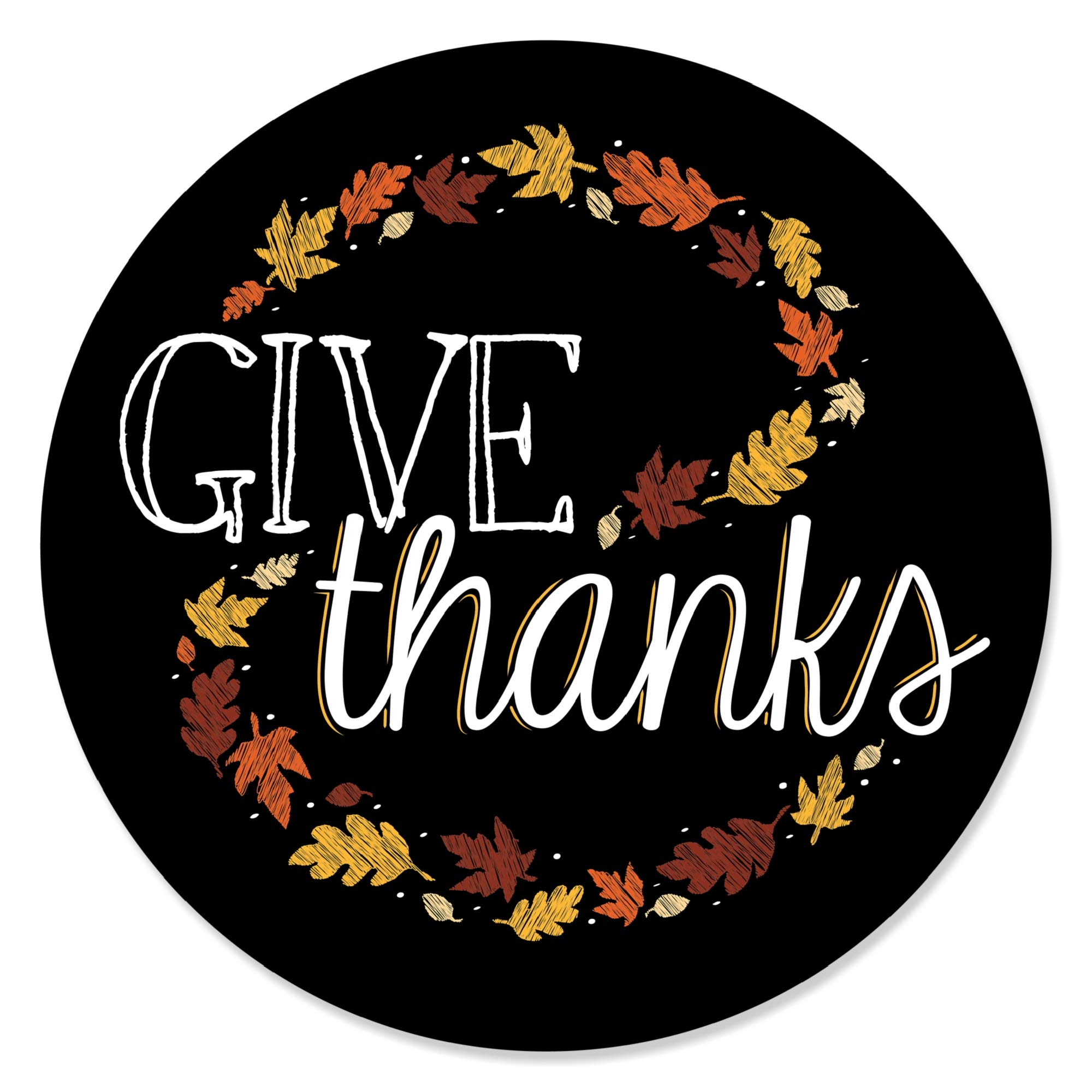 Amazon.com: Big Dot of Happiness Give Thanks - Thanksgiving Party ...