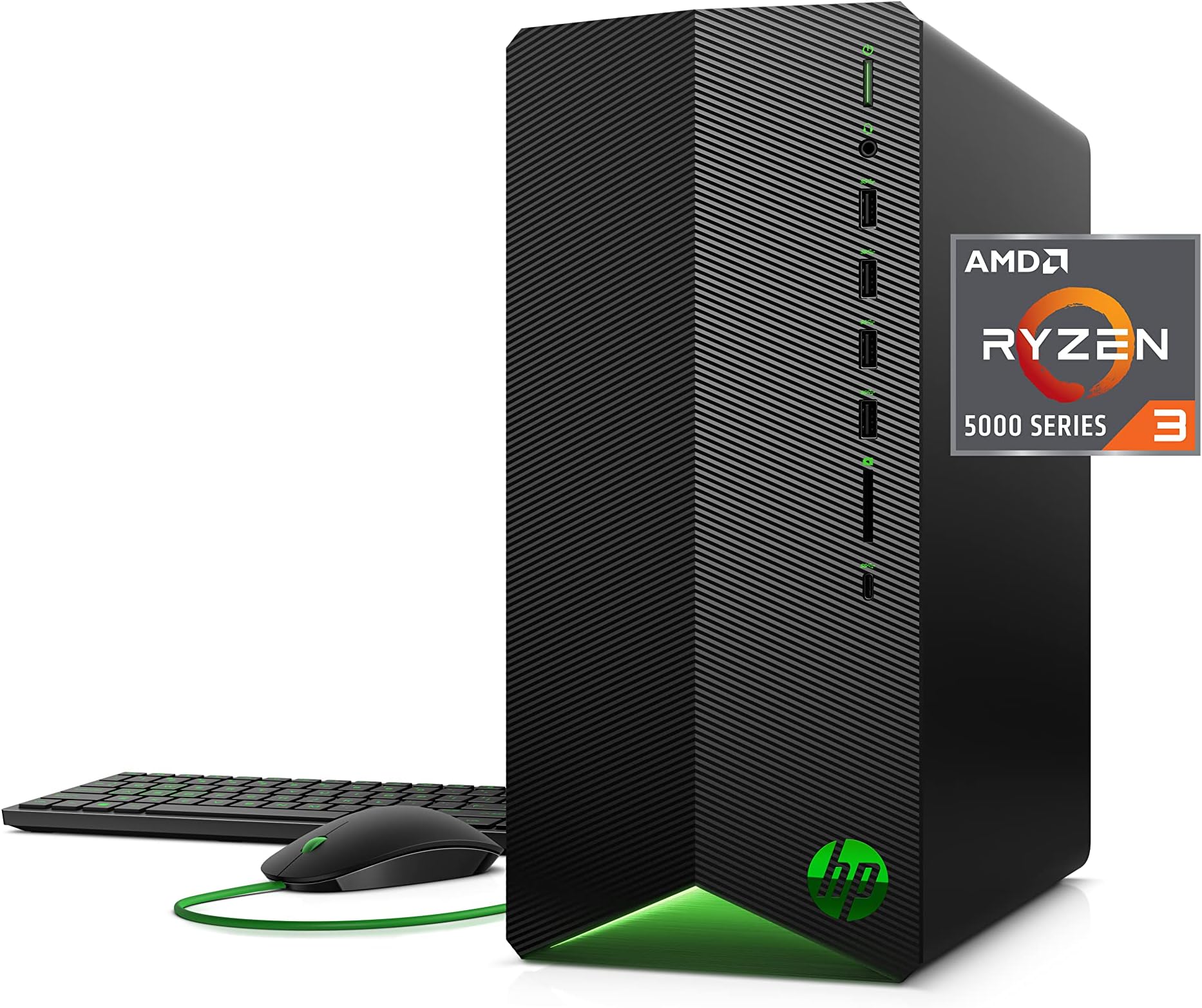 Amazon.com: HP Pavilion Gaming Desktop, AMD Radeon RX 5500, AMD Ryzen 3 ...