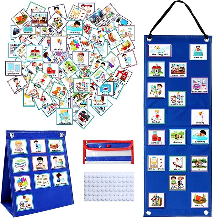 Visual Timetable for Kids, Uooker Visual Aids Children Visual Now and ...