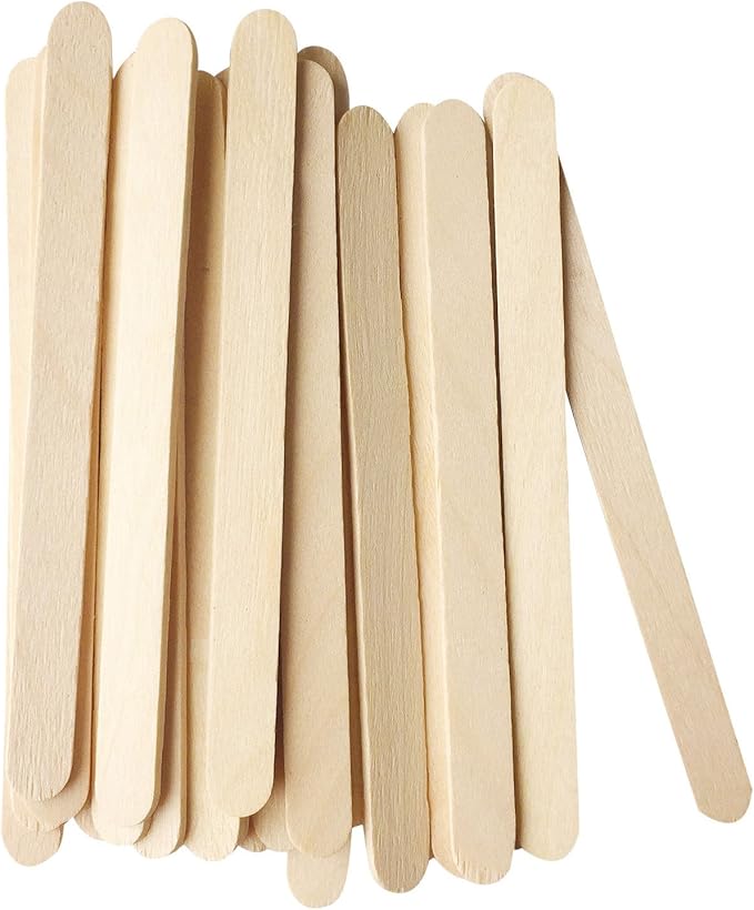 Amazon.com: Korlon 200 Pcs Popsicle Sticks, Natural Craft Sticks to DIY ...