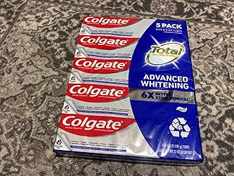 Amazon.com: Colgate Total SF Advanced Whitening Toothpaste, 6.4 Ounce ...