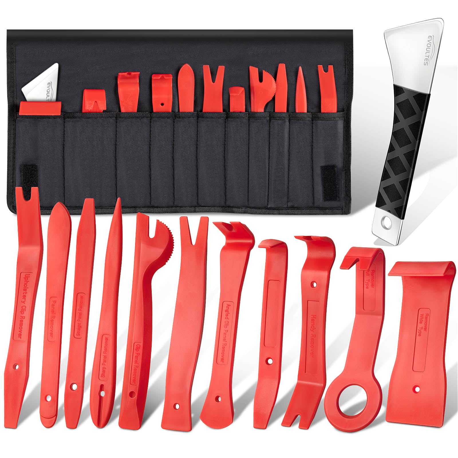 Amazon.com: 12 PCS Auto Trim Removal Tool Kit with Storage Bag, Plastic ...