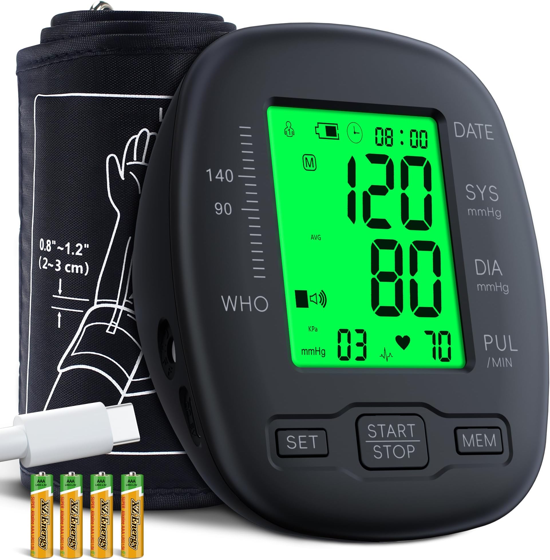 Amazon.com: Blood Pressure Monitors, Double love Blood Pressure Machine ...