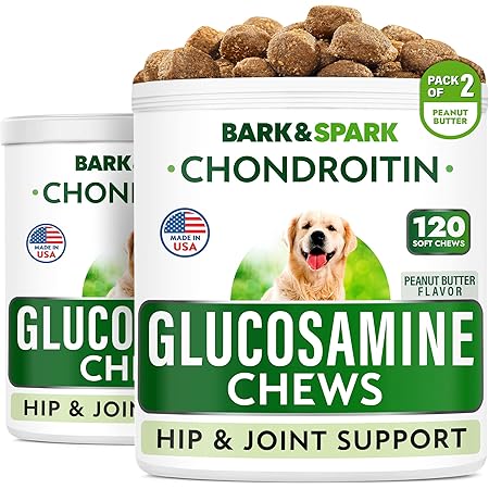 Amazon.com : BARK&SPARK Glucosamine Dog Treats - Joint Pain Relief Supplement - Advanced Formula ...