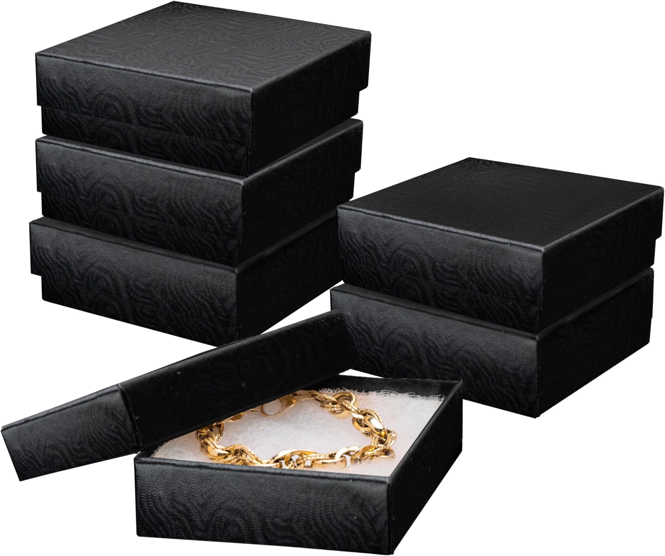 Jewelry Gift Boxes 6 Pack 8.9 x 8.9 x 2.5 CM Cardboard Jewelry Box ...