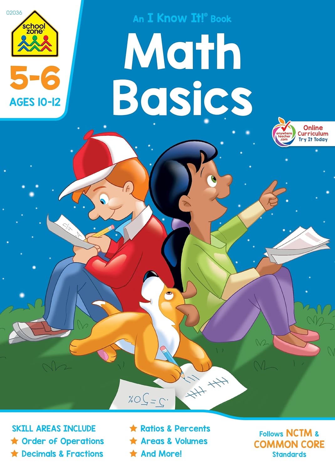 School Zone - Math Basics 5-6 Workbook - 32 Pages, Ages 10 to 12, 5th ...