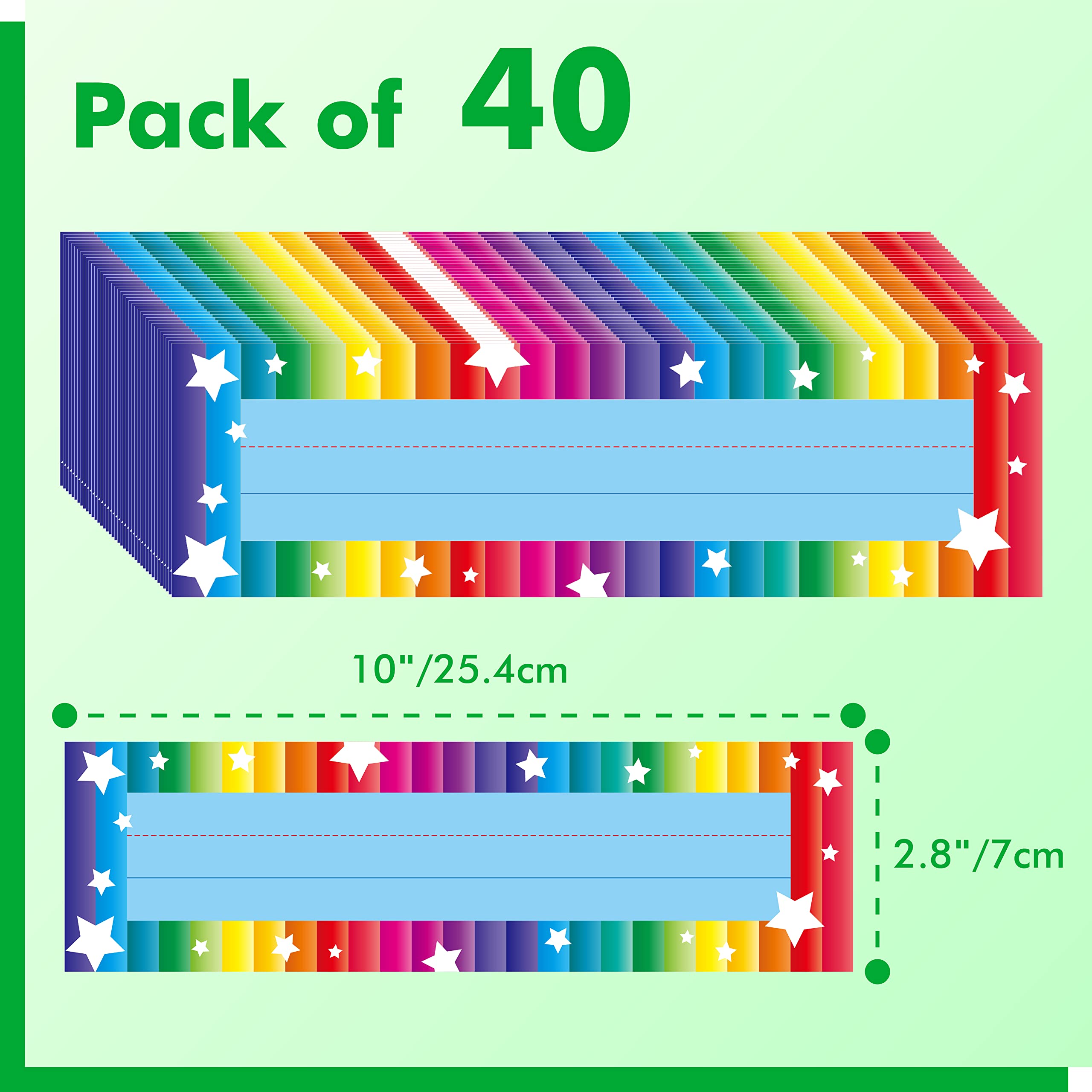 Snapklik.com : 40PCS Desk Nameplates, Desk Name Tags
