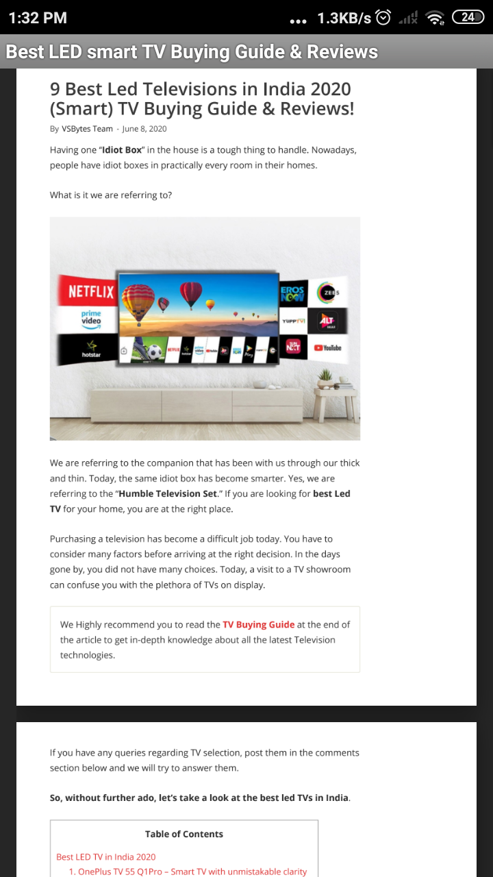 Best LED smart TV Buying Guide & Reviews - App on Amazon Appstore