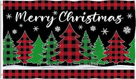 Amazon.com : Christmas Flags 3x5 Outdoor Double Sided, Garden Flag ...