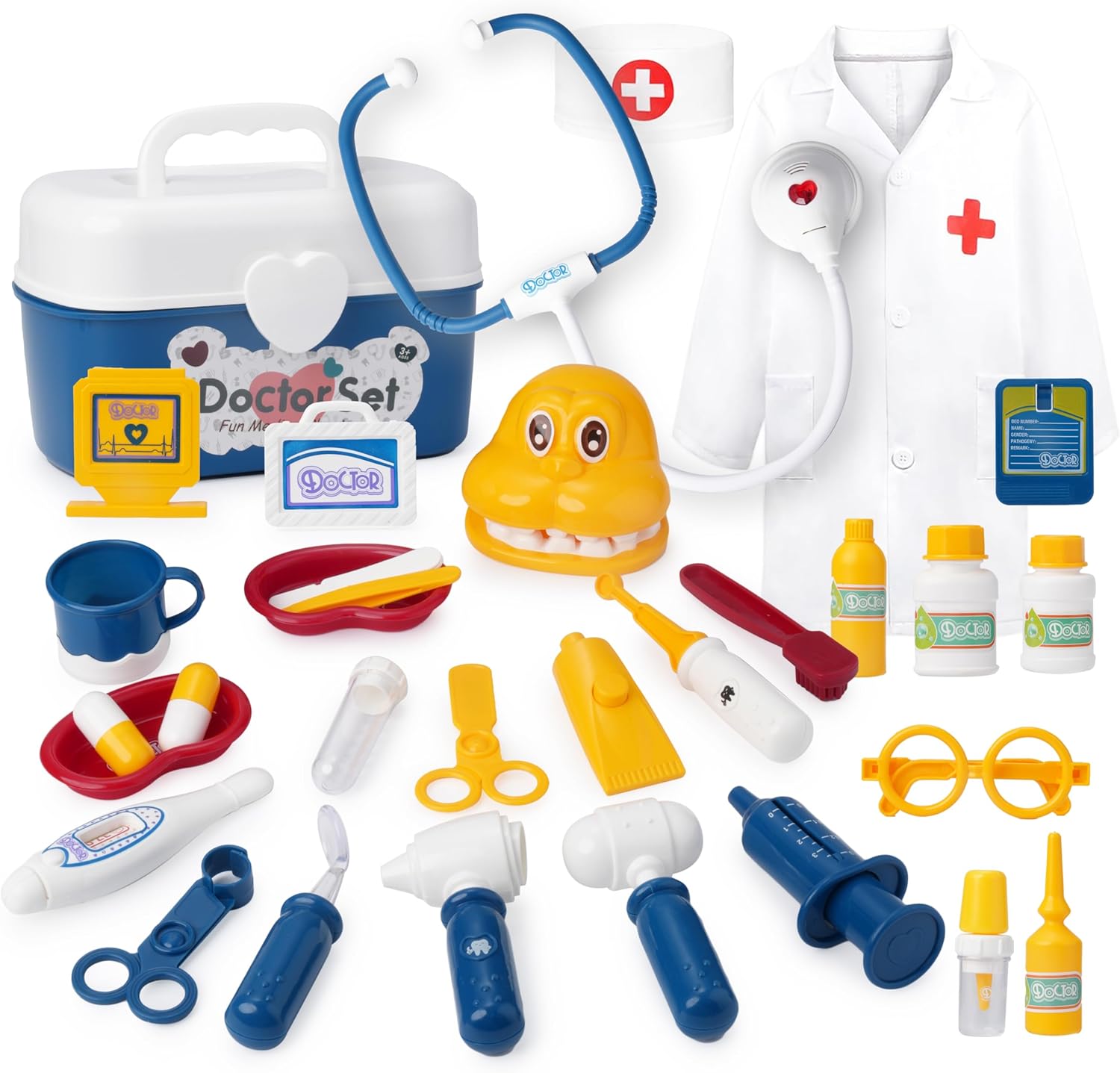 Amazon.com: KidMigo Doctor Kit for Toddlers 3-5, 30 PCS Kids Doctor Kit ...