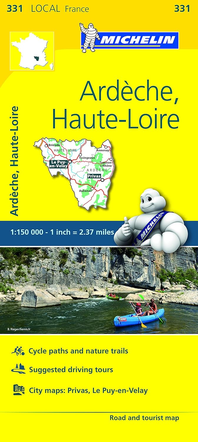 Ardeche, Haute-Loire - Michelin Local Map 331: Map (Michelin Local Maps ...