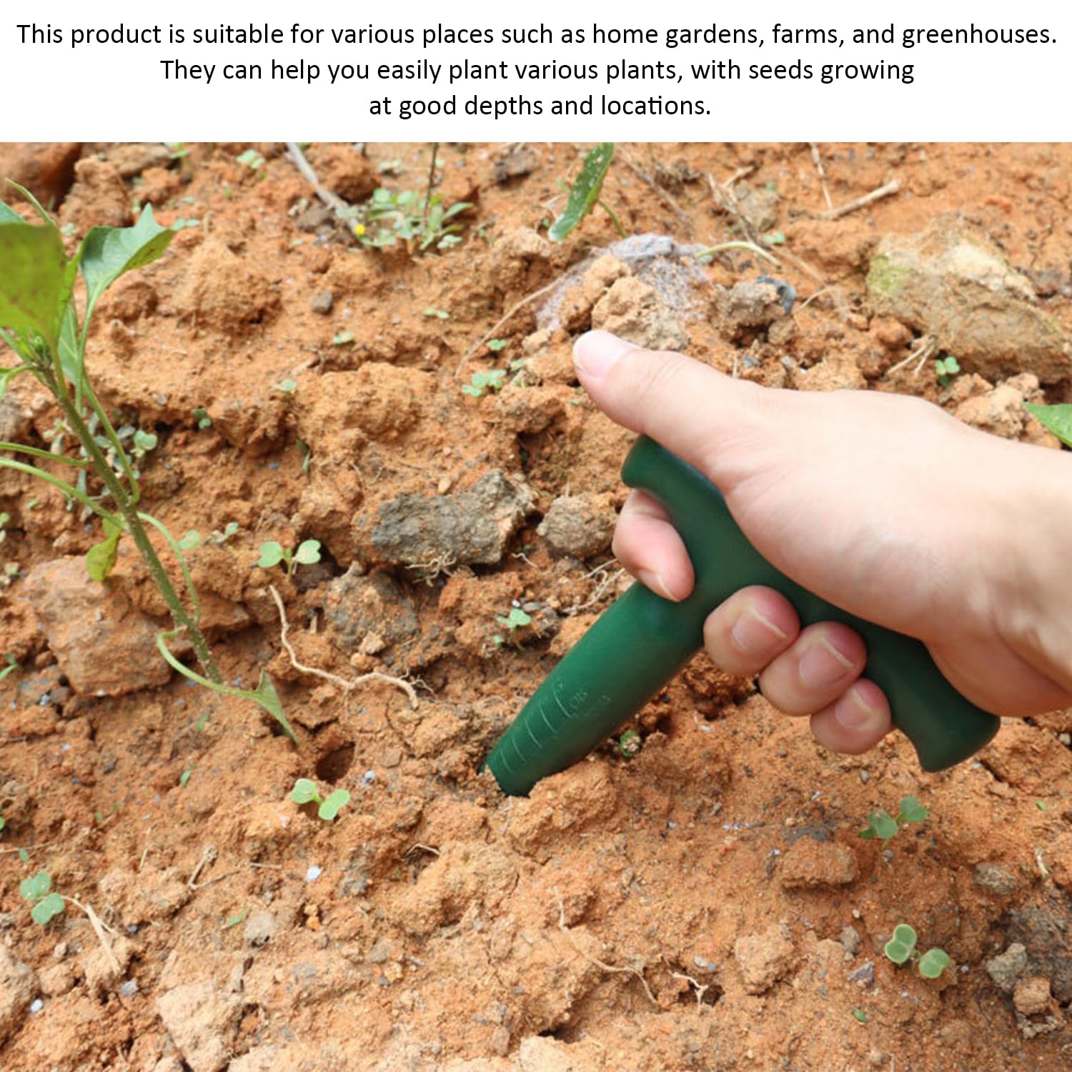 2 Pieces Of Seedling Hole Digger, Garden Manual Planting Tools, Seed ...