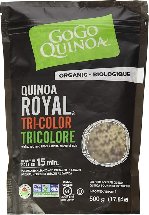 GoGo Quinoa Organic Tricolor Grain Royal Non GMO Vegan Quinoa 500g ...