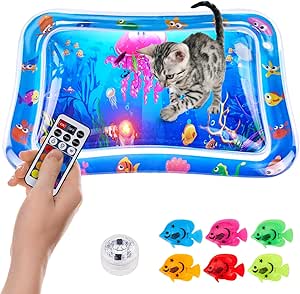 FATBEE New Thickened Cat Water Mat with Light,Anti-Scratch Water Sensor ...