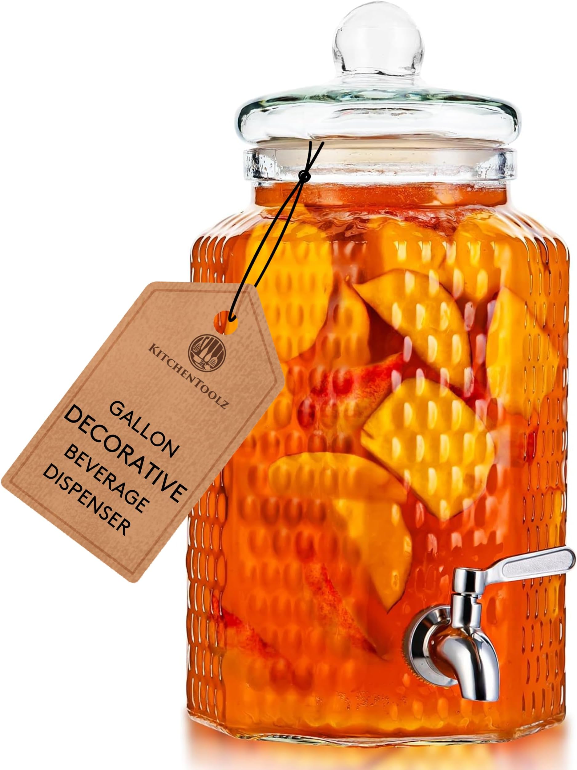 Amazon.com | Iced Beverage Dispenser for Parties with Spout - 1 Gallon ...