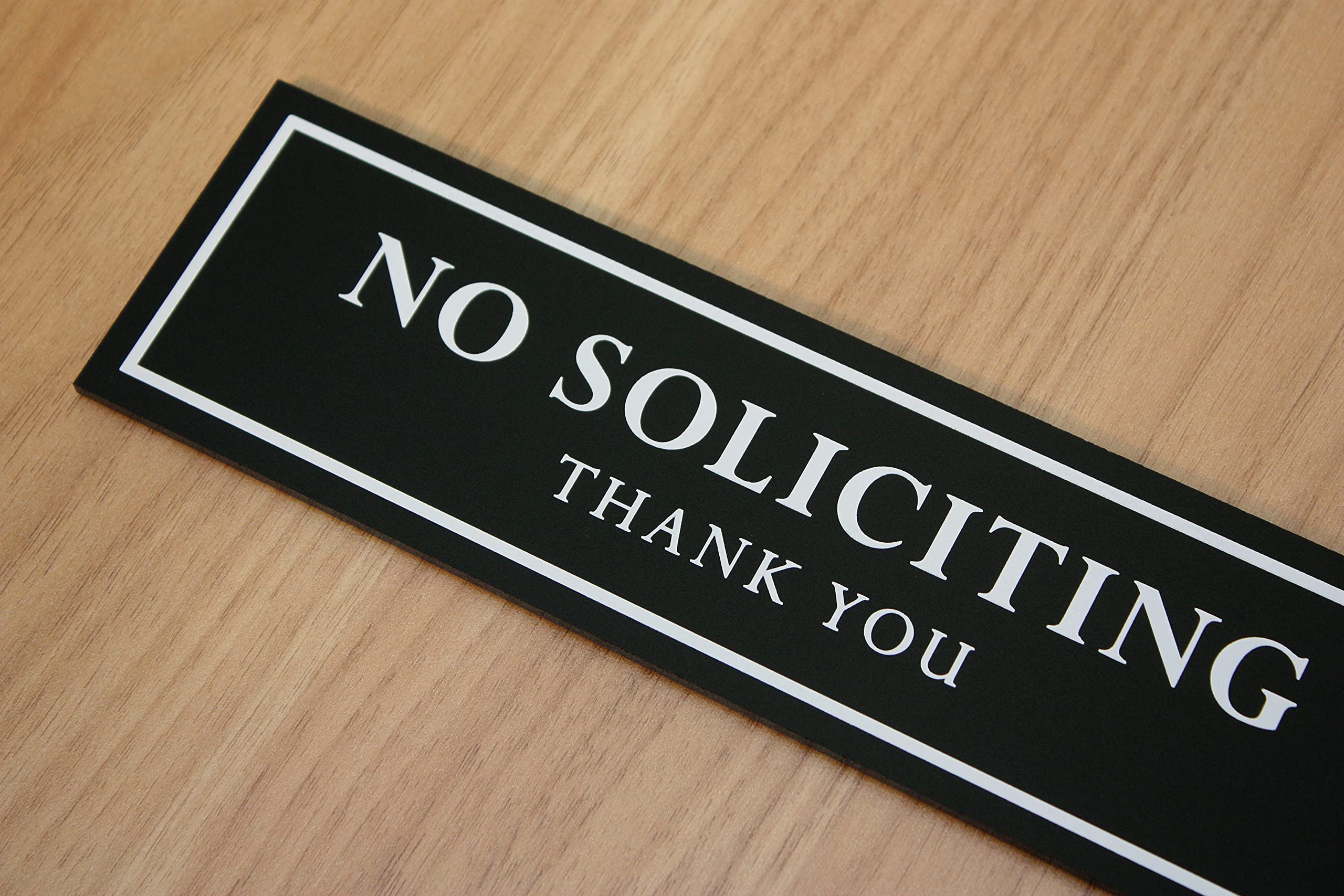 Snapklik.com : 2 Pack Original No Soliciting Sign For House - No ...