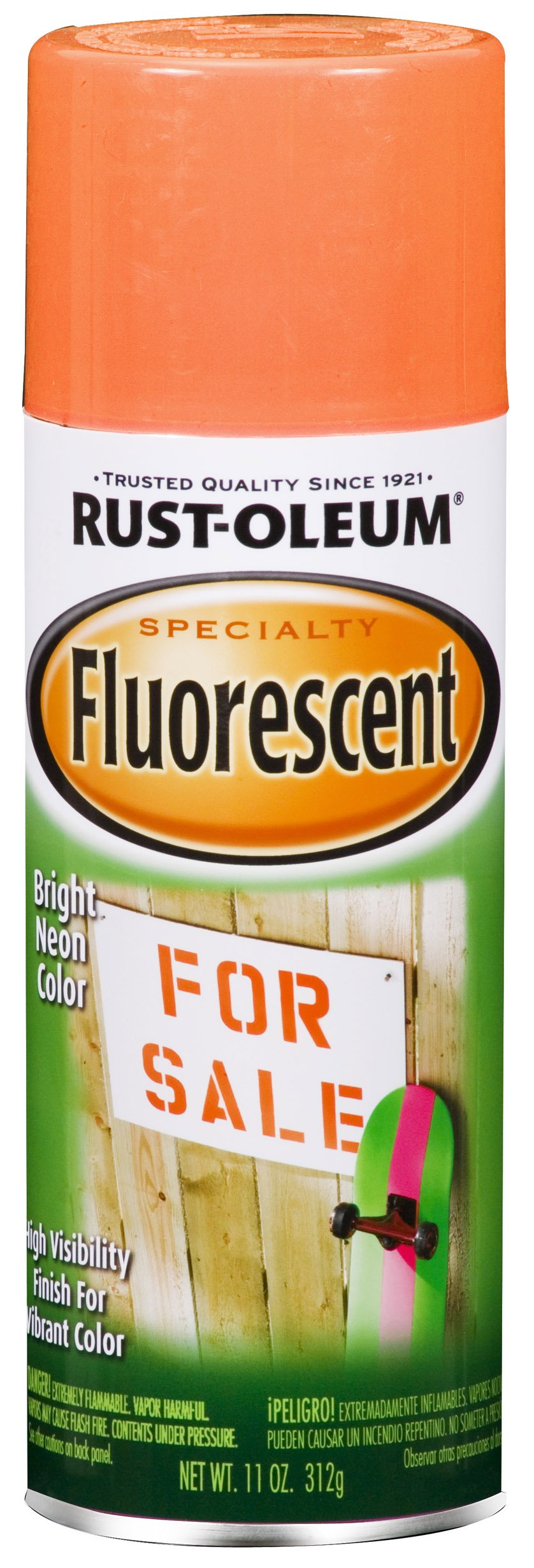 Rust-Oleum Specialty Fluorescent Orange Spray Paint 11 oz. - Arts And ...