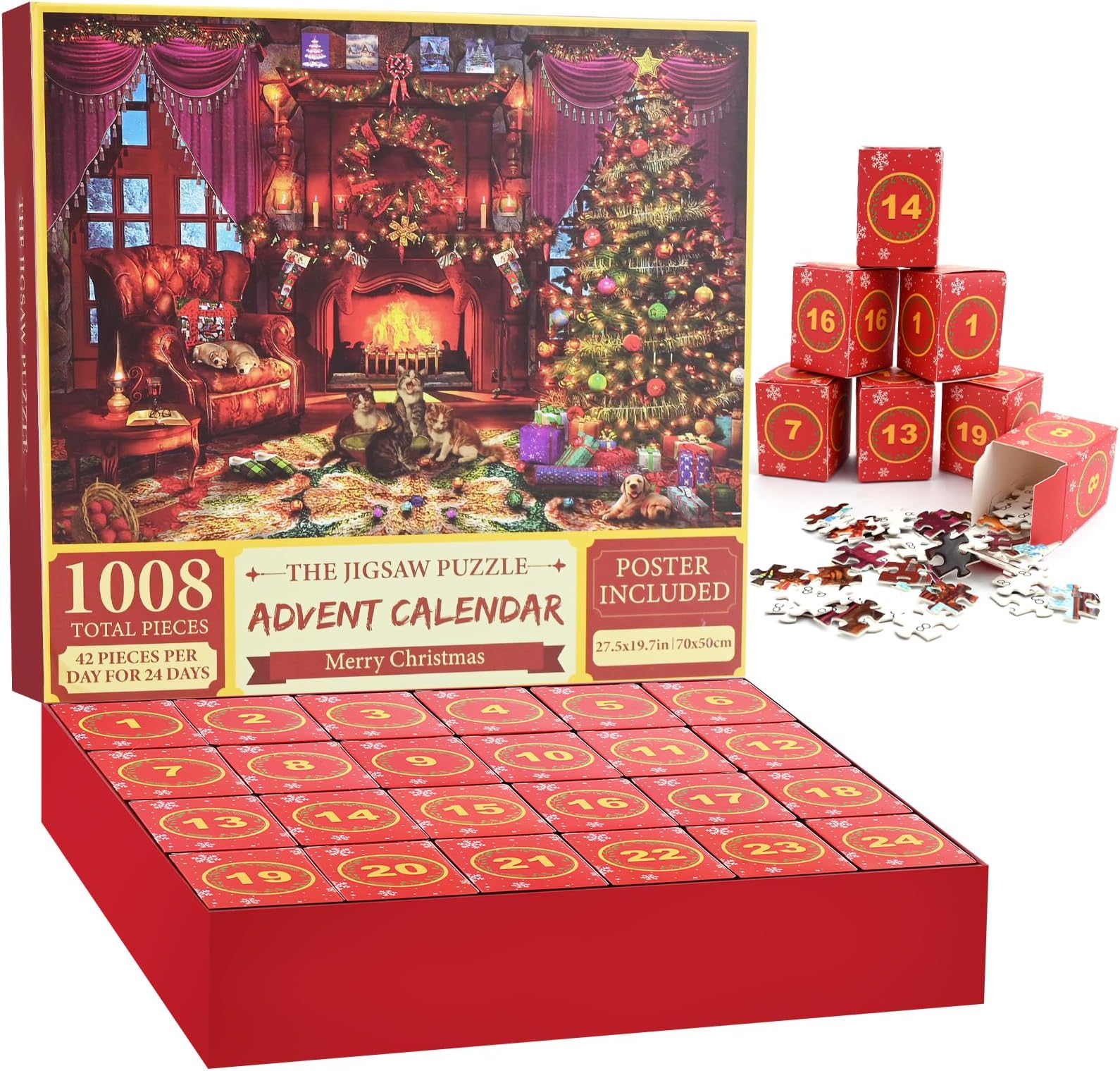 Advent Calendar 2024 Jigsaw Puzzle - 1008 Pieces | 24 Days Countdown ...