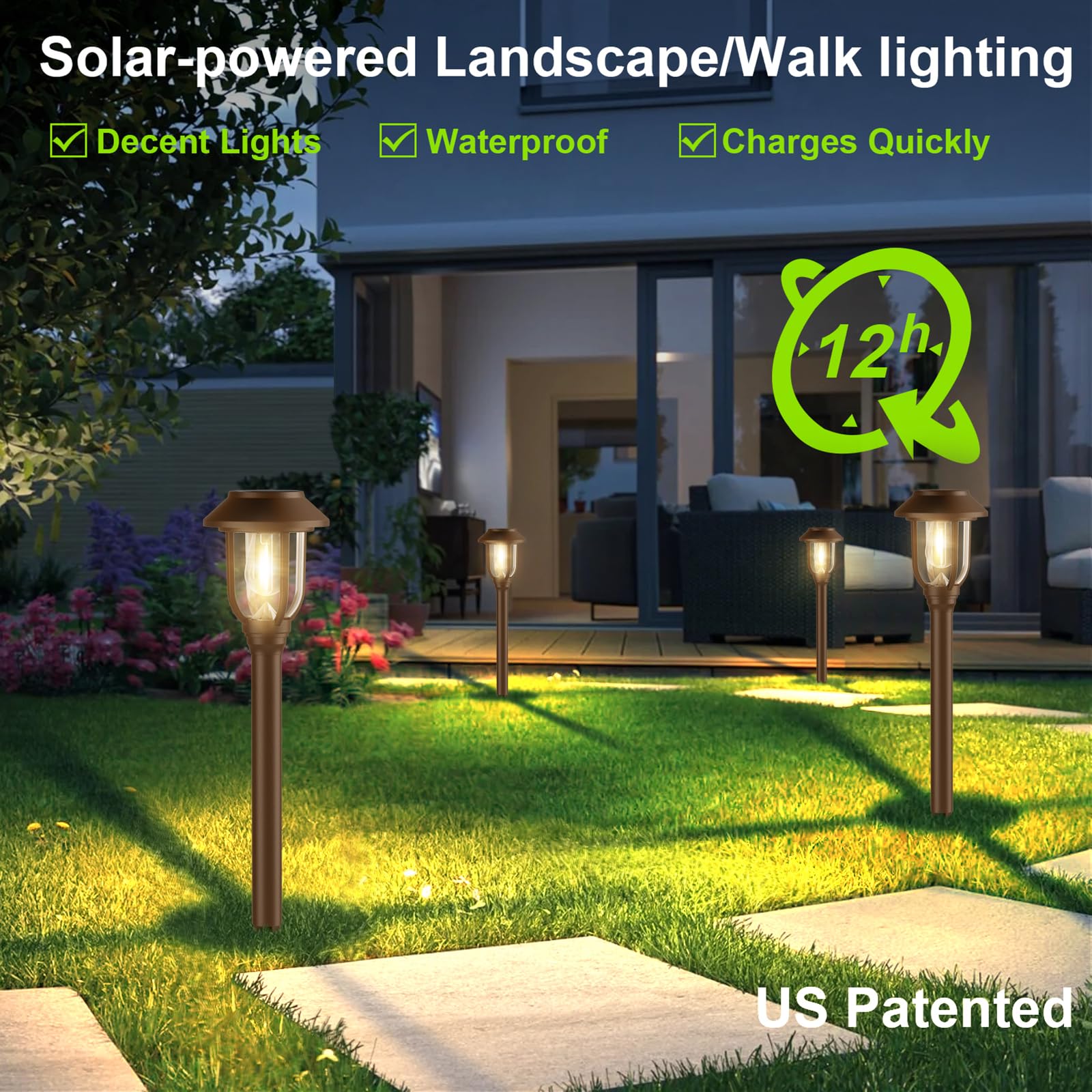 10 Pack Bronze Solar Lights Hampton Bay Bellingrath 10 Lumen Bronze