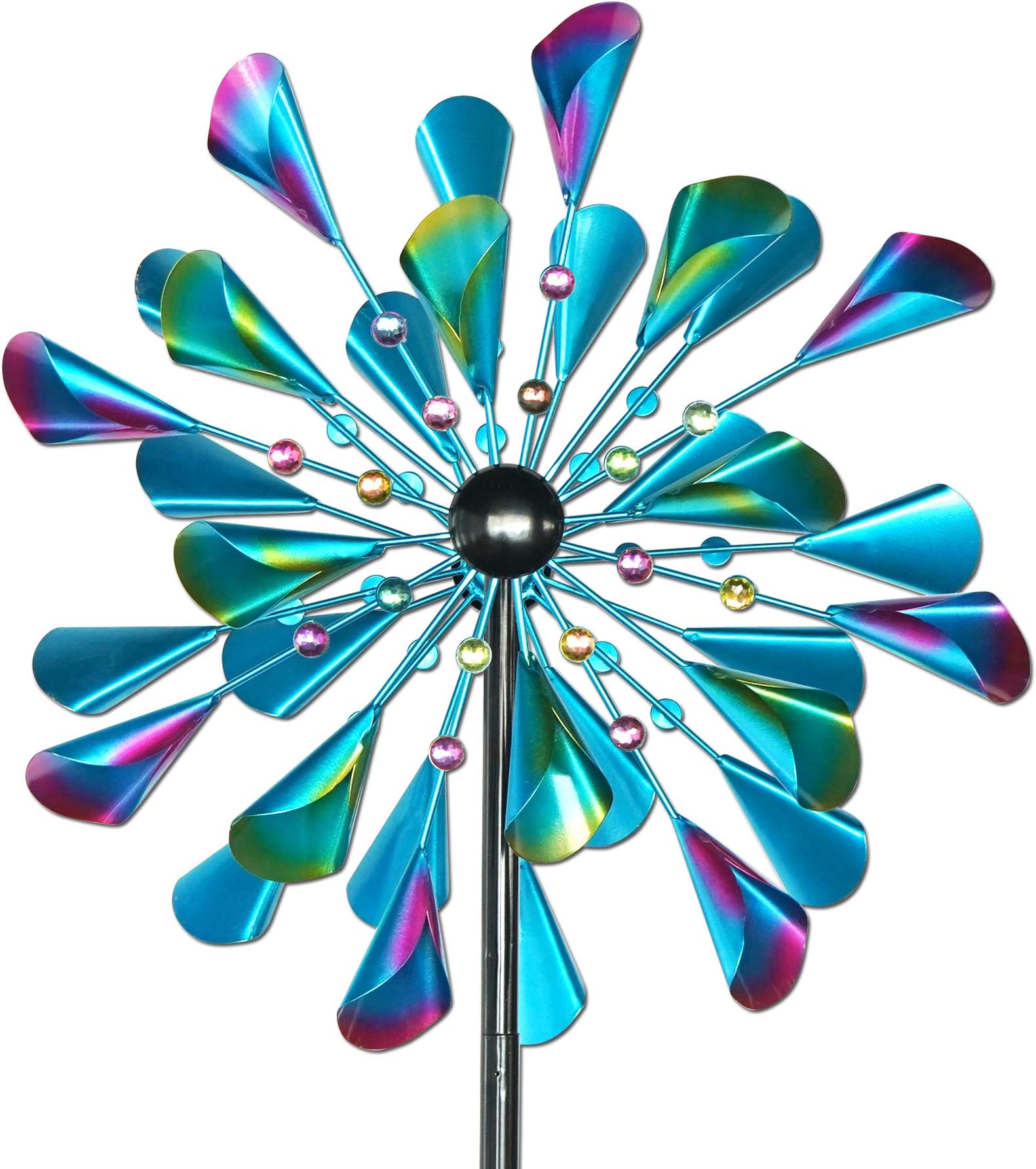 Amazon.com: TERKEPT Outdoor Wind Spinner Wind Sculpture Spinner with ...
