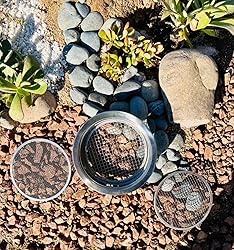 Amazon.com : Soil Sifter for Rocks with 3 Sieve Mesh-Sifting Pan for ...