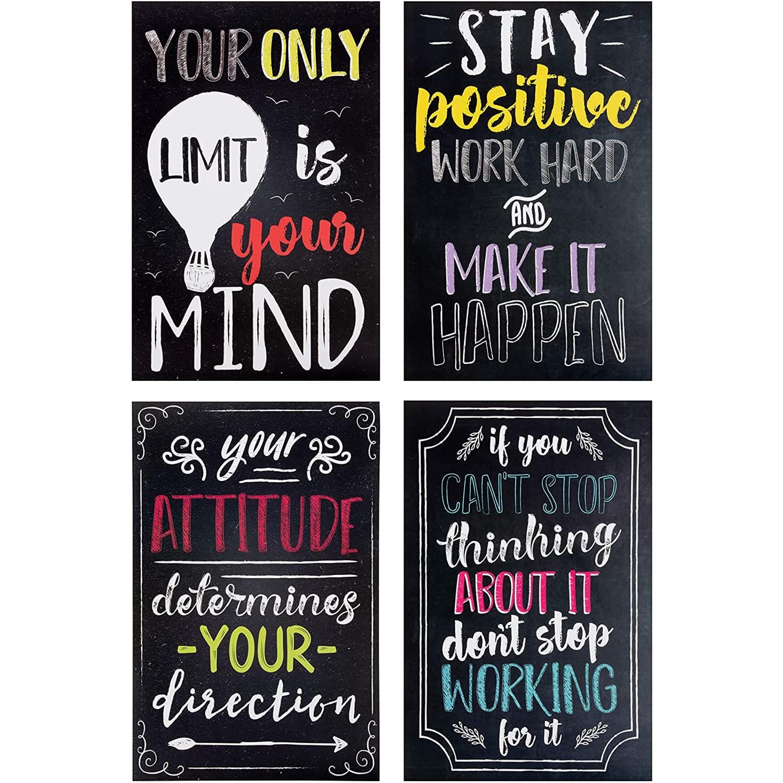 Inspirational Quote Posters, Growth Mindset Designs for Classroom ...