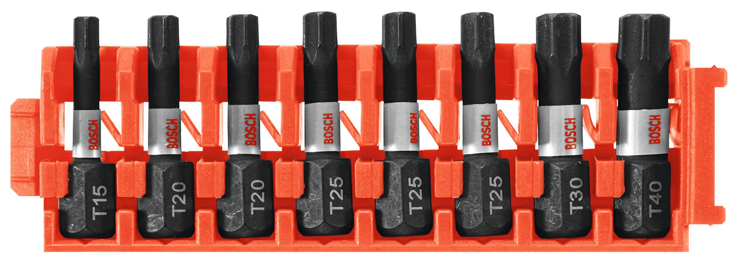 BOSCH CCSTV108 8-Piece Assorted Set 1 in. Impact Tough Torx Insert Bits ...