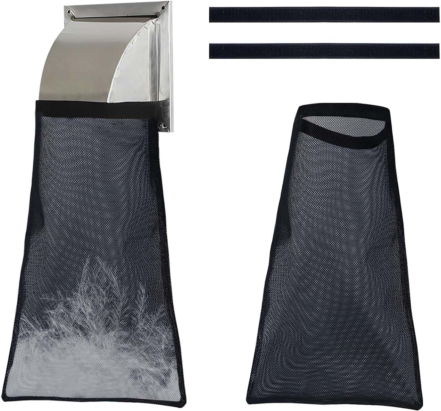 Amazon.com: 2pcs Black Lint Catcher for Dryer, Outdoor Vent Lint Bag ...
