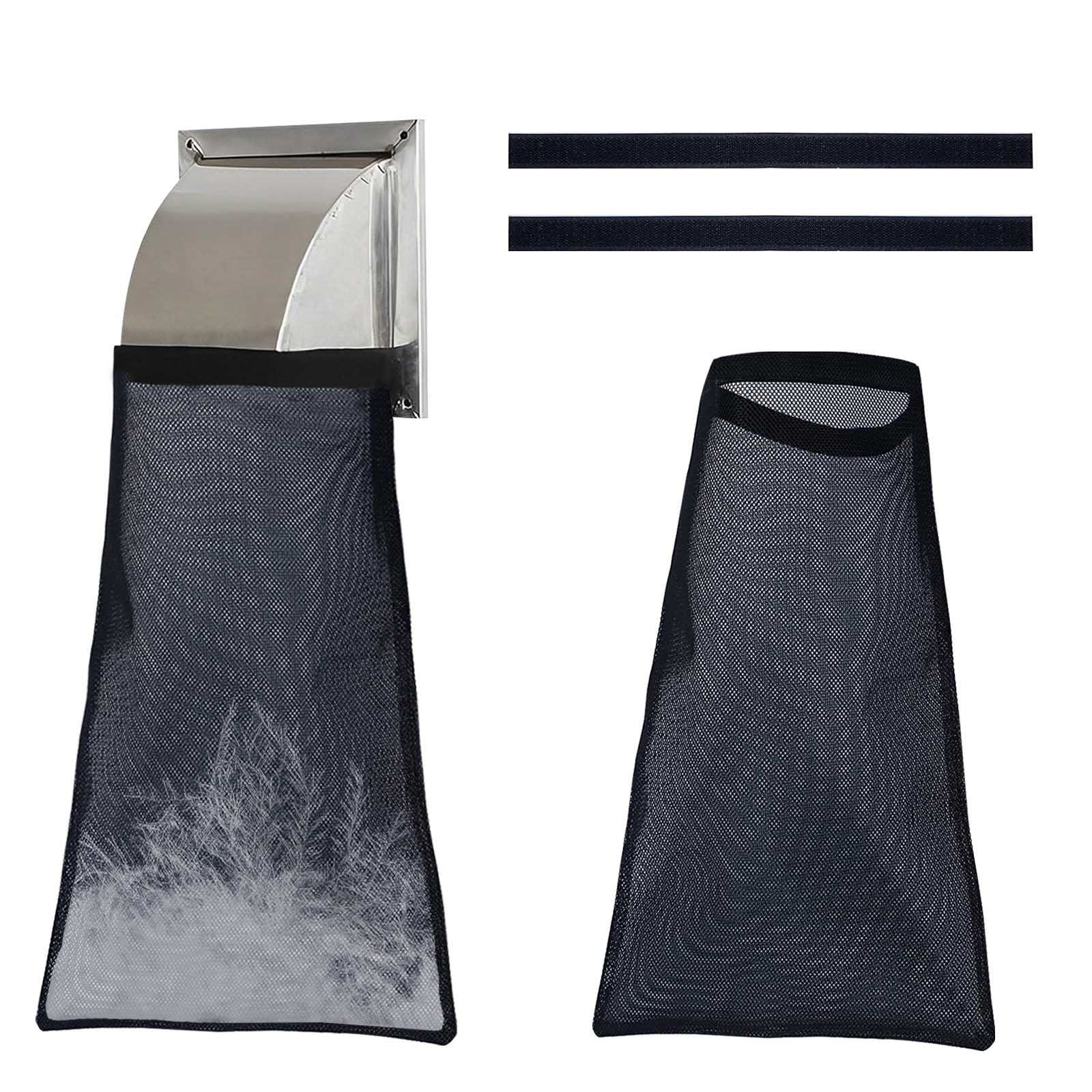 2pcs Black Lint Catcher for Dryer, Outdoor Vent Lint Bag, Dryer Lint ...