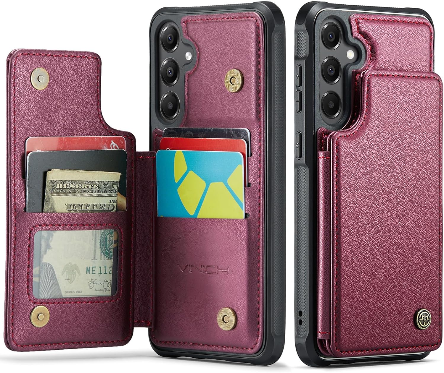 Amazon.com: Vinich for Samsung Galaxy A16 Wallet Case with Card Holder ...
