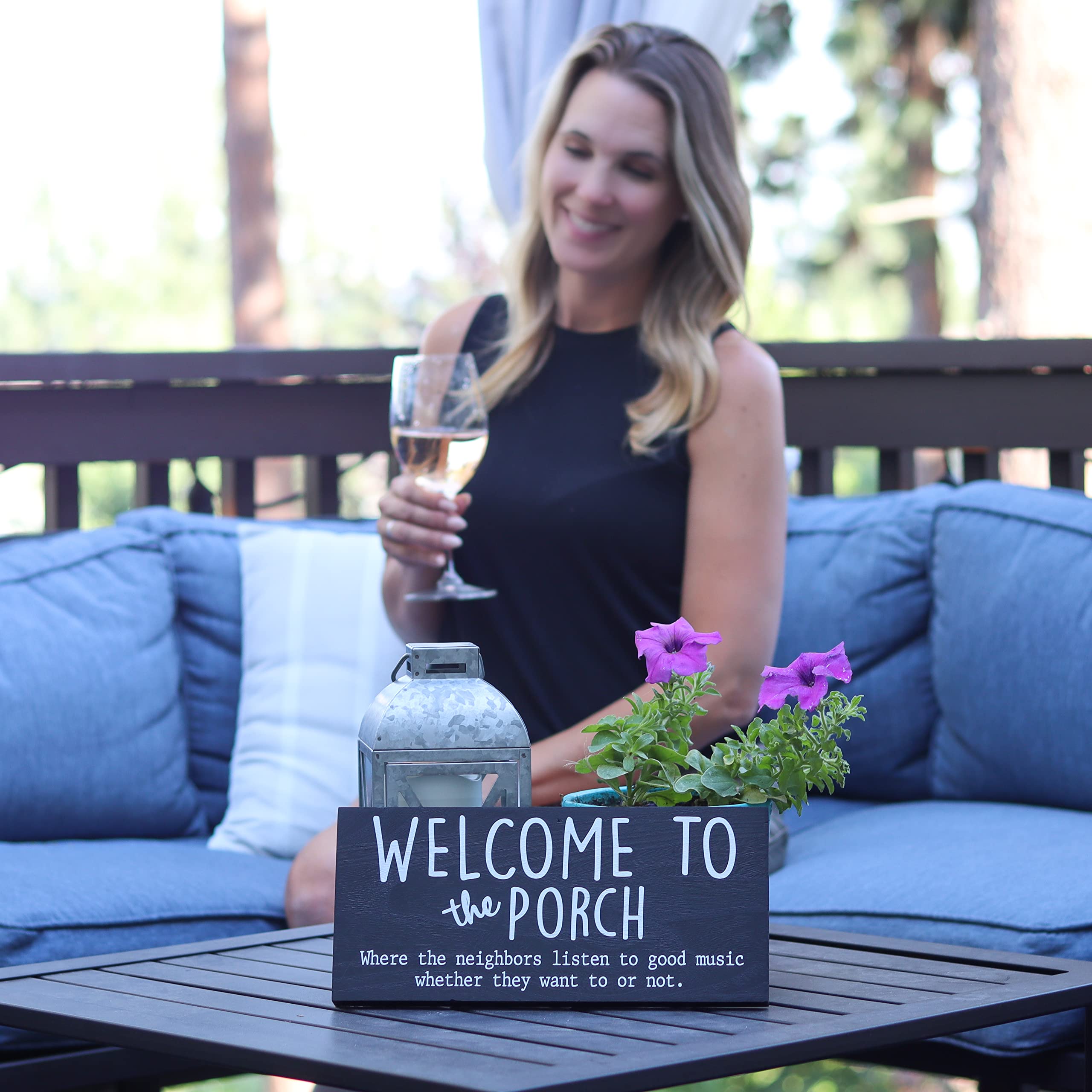 Oh Hello Welcome Sign for Front Porch, Front Porch Sign, Porch Decor ...