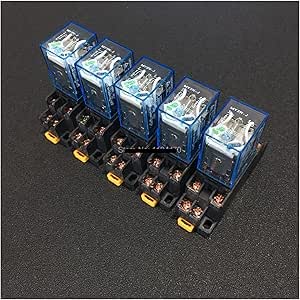 Amazon.com: Relay 5sets MY2NJ HH52P DC 12V 24V 110V 220V AC Coil Power Relay Electromagnetic ...