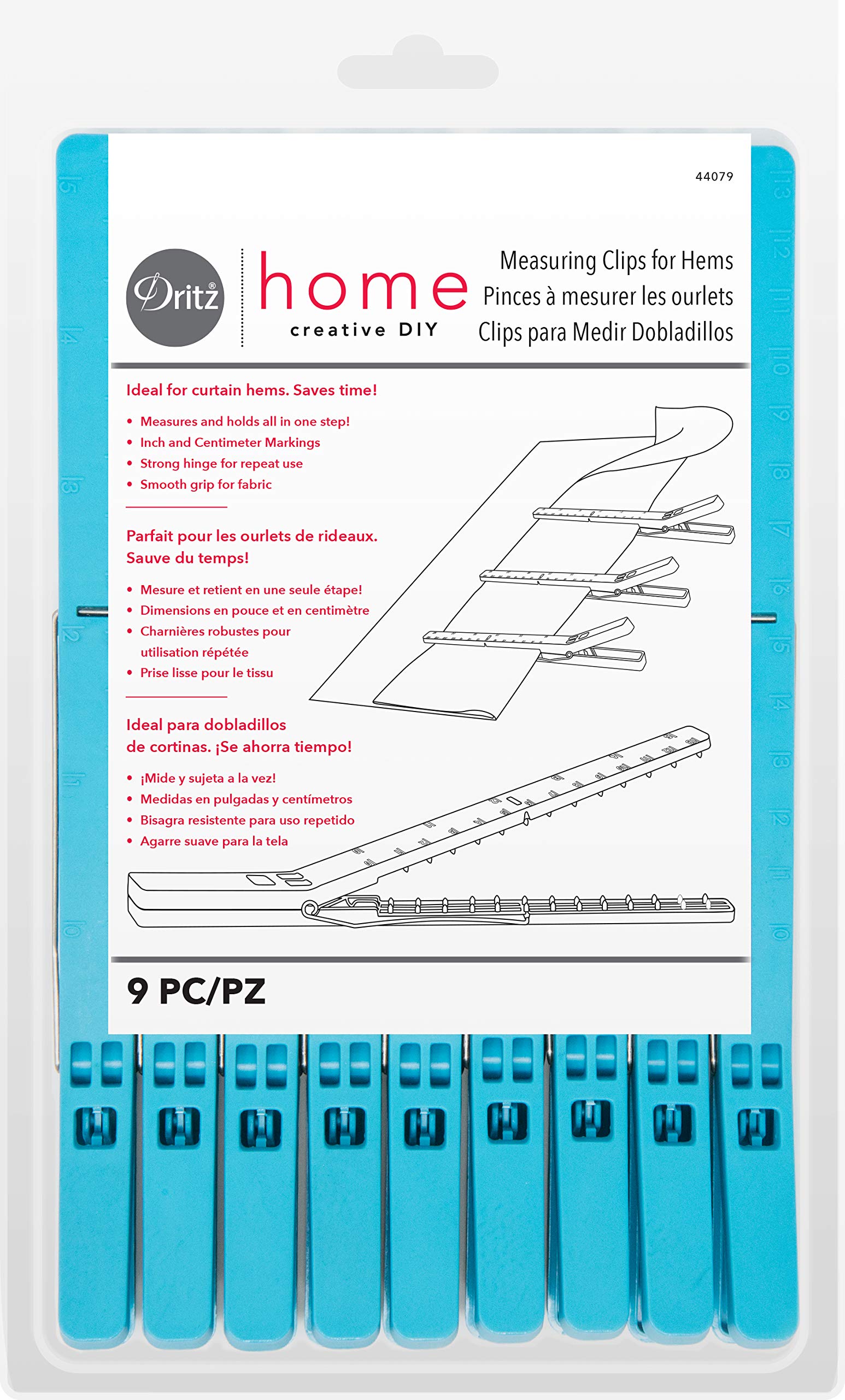 Amazon.com: Dritz Home 44079 Measuring Clips, 8.125 x .5-Inch (9-Piece)