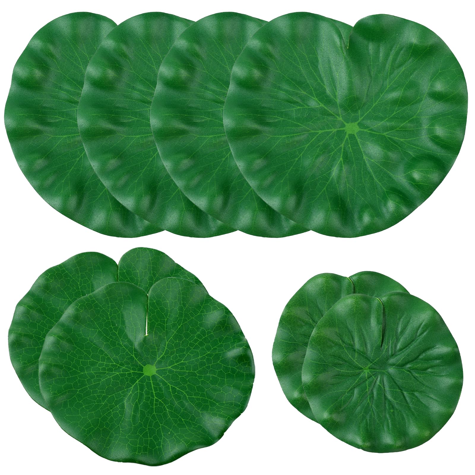 Amazon.com: KALIONE 8Pcs Floating Lily Pads for Ponds, Realistic Lily ...