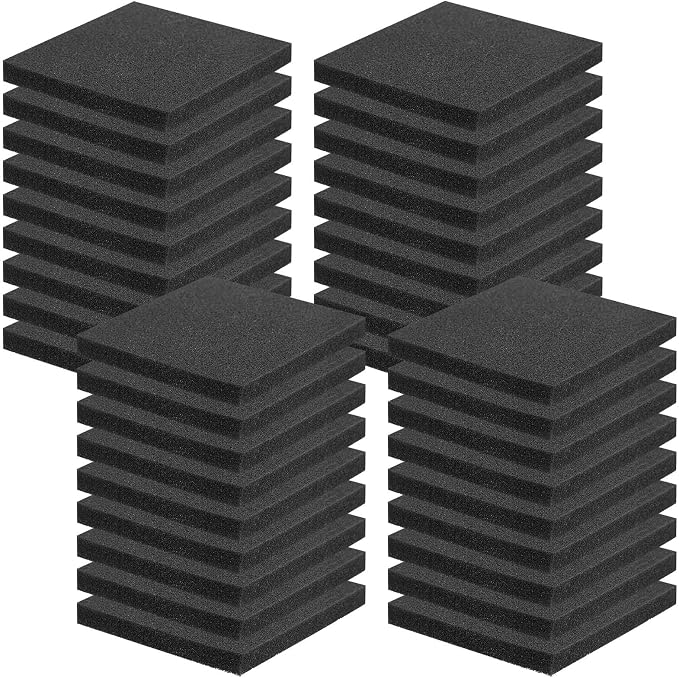 Amazon.com: Frienda 36 Pcs Black Foam Padding 1/2 Inch Thick Foam ...