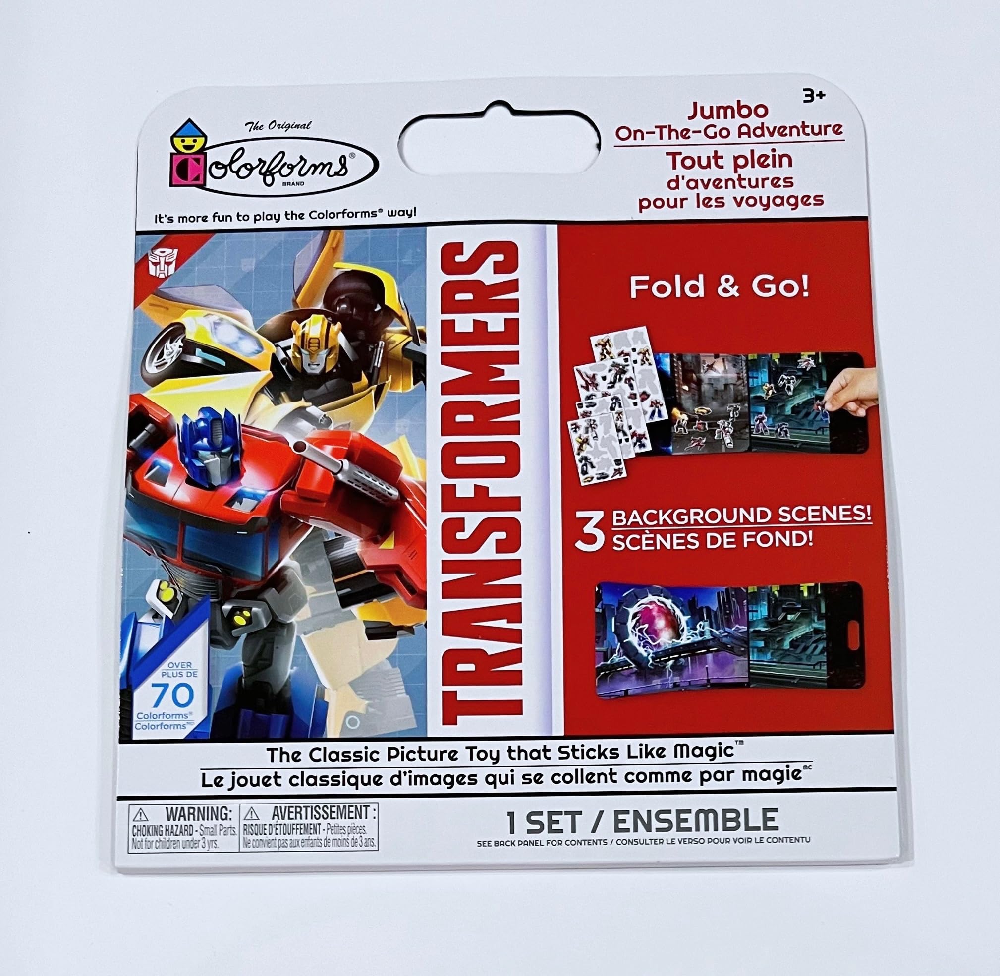 Amazon.com: Transformers Colorforms Sticker Story Adventure Jumbo ...
