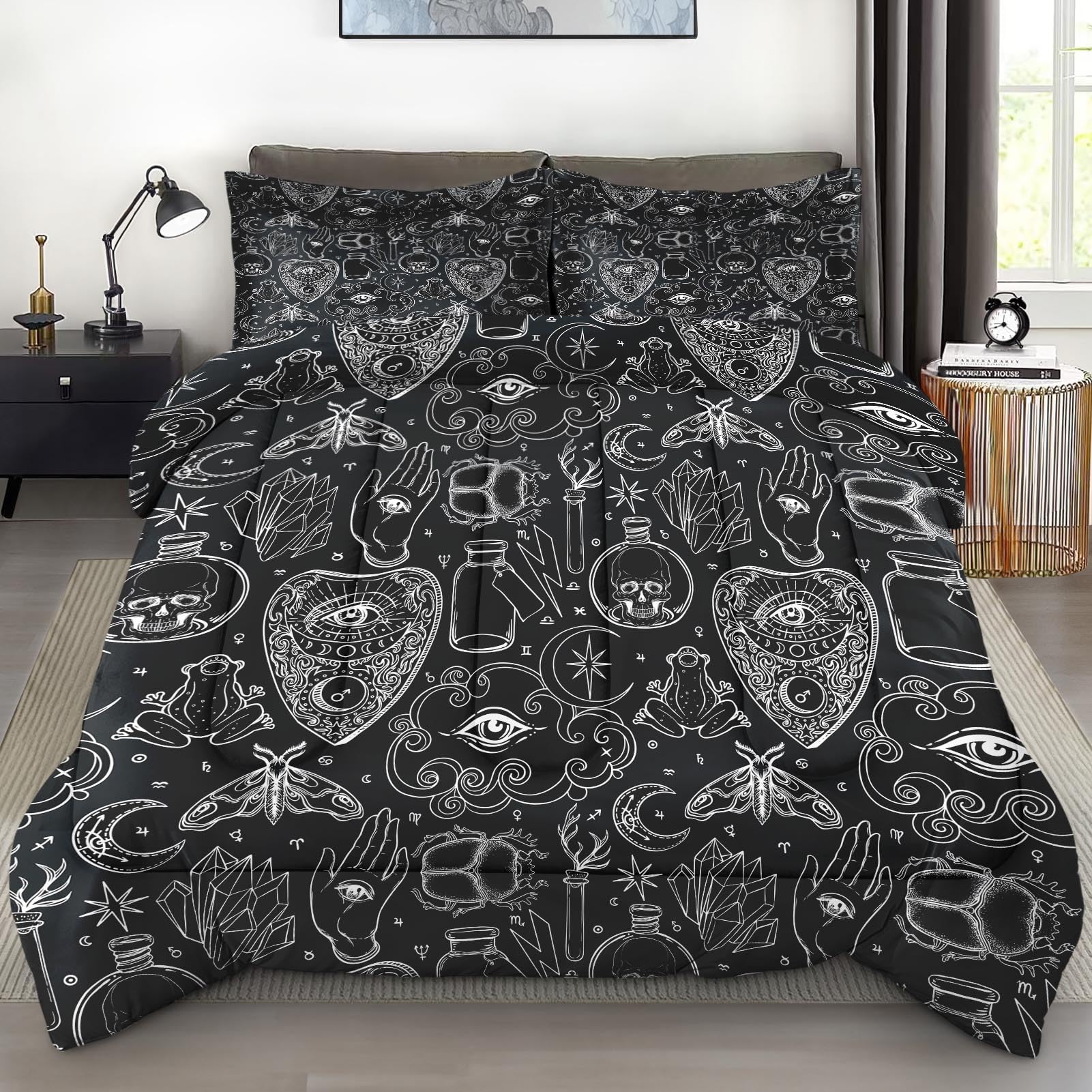 Amazon.com: Pamnest Comforter Set Queen Size, Medieval Retro Soft 3 Pcs ...