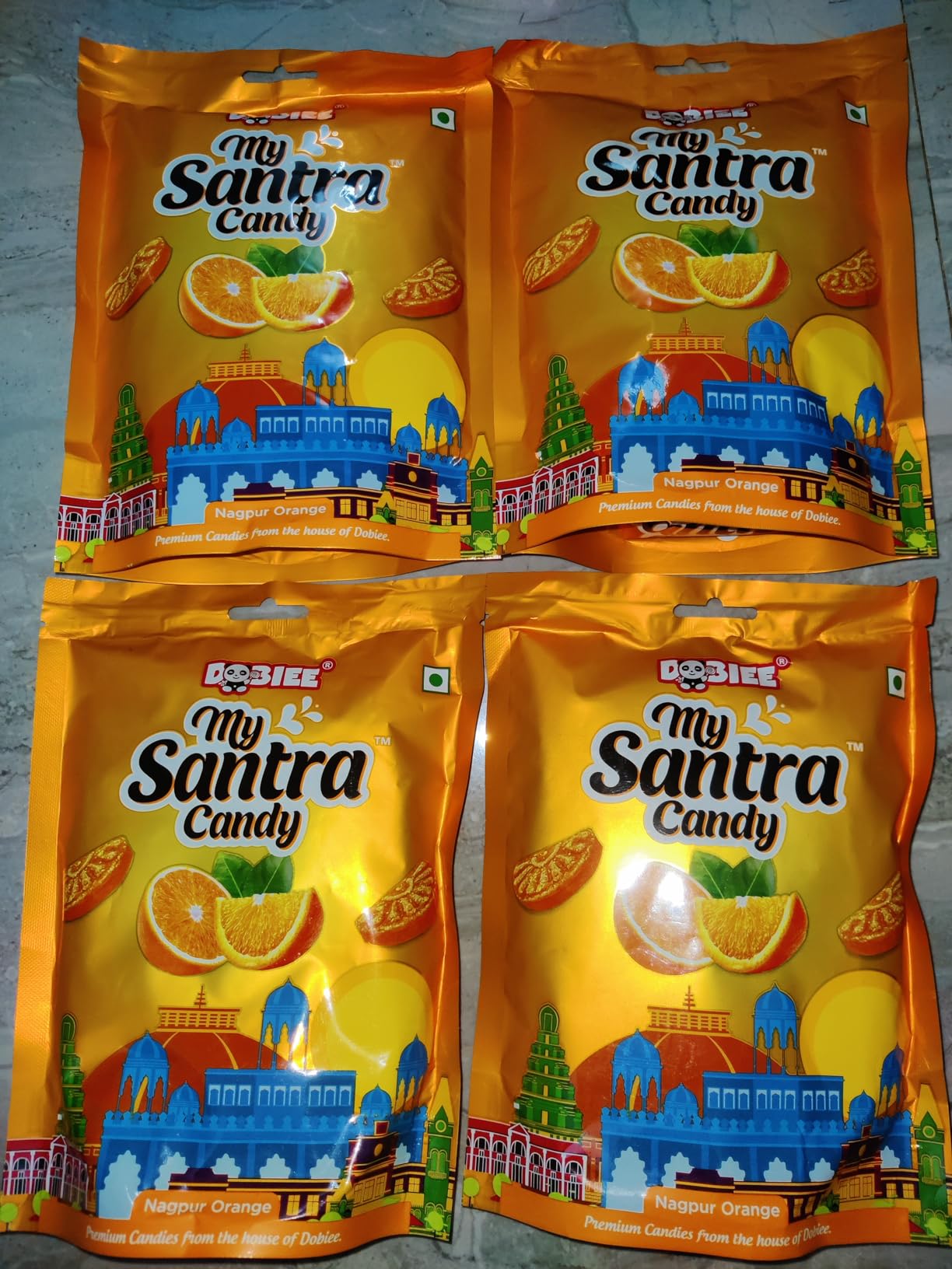 DOBIEE My Santra Candy 800g (200g x Pack of 4) | Orange Candies ...