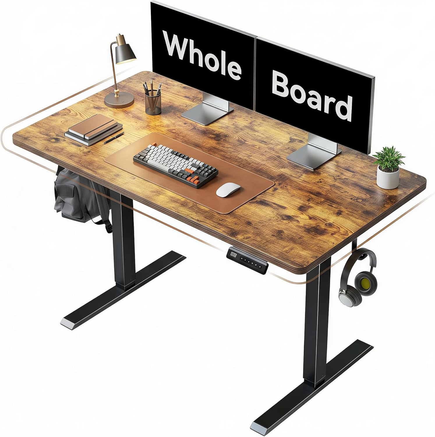 Amazon.com: CubiCubi 48 x 24 Large One-Piece Standing Desk, Adjustable ...