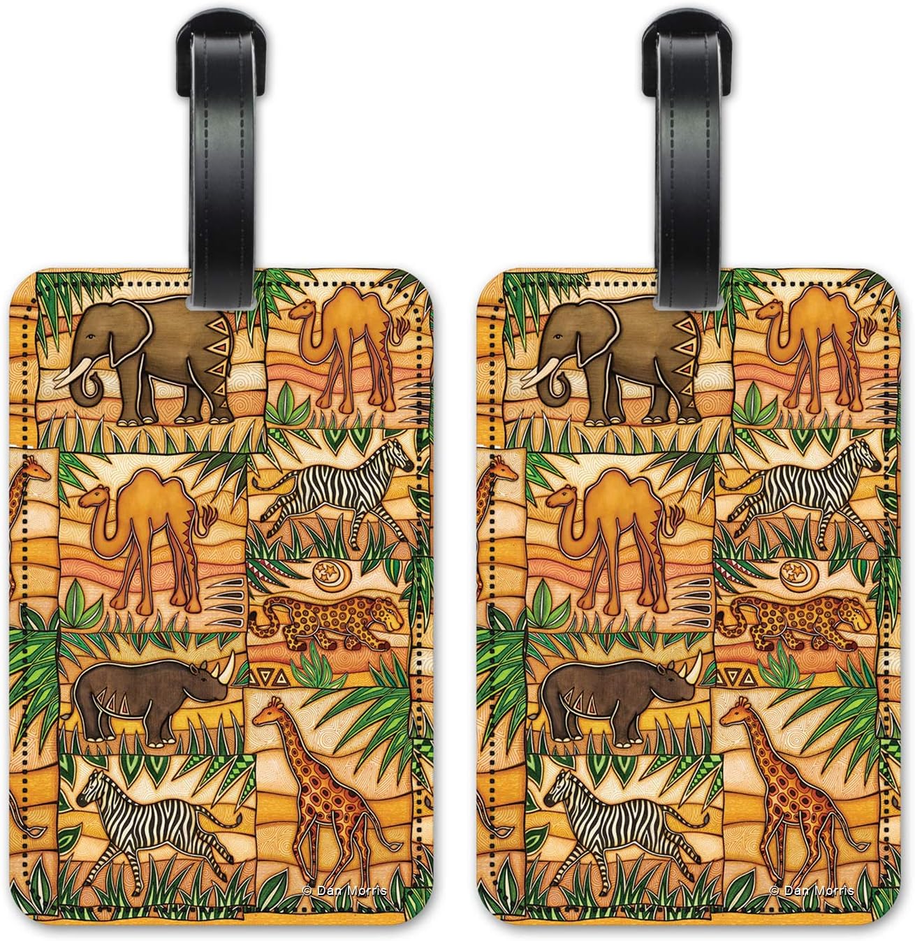 Amazon.com: Safari - Image by Dan Morris - Luggage ID Tags - Suitcase ...