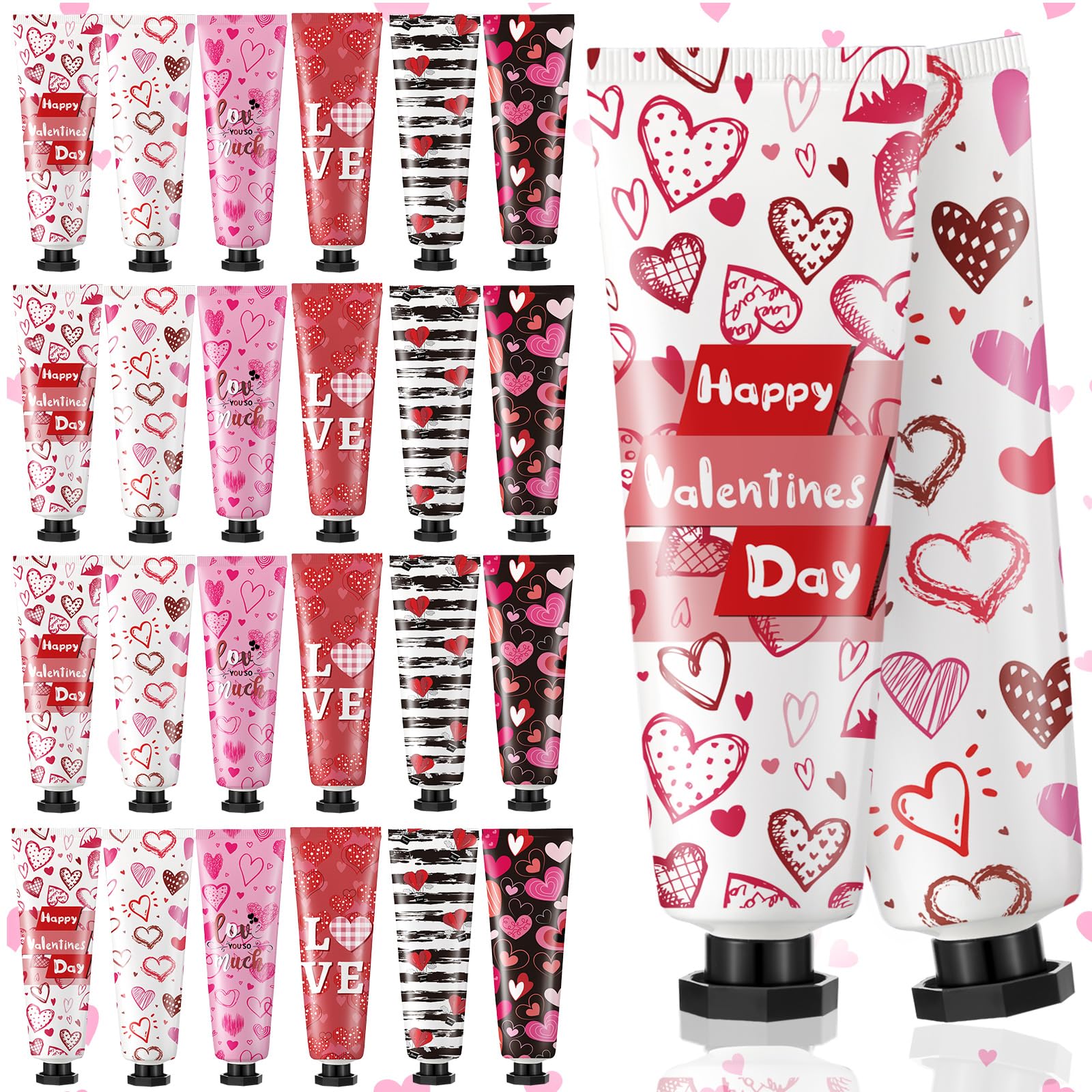 Amazon.com : Siifert 24 Pcs Valentine's Day Hand Cream Gift Set Love ...