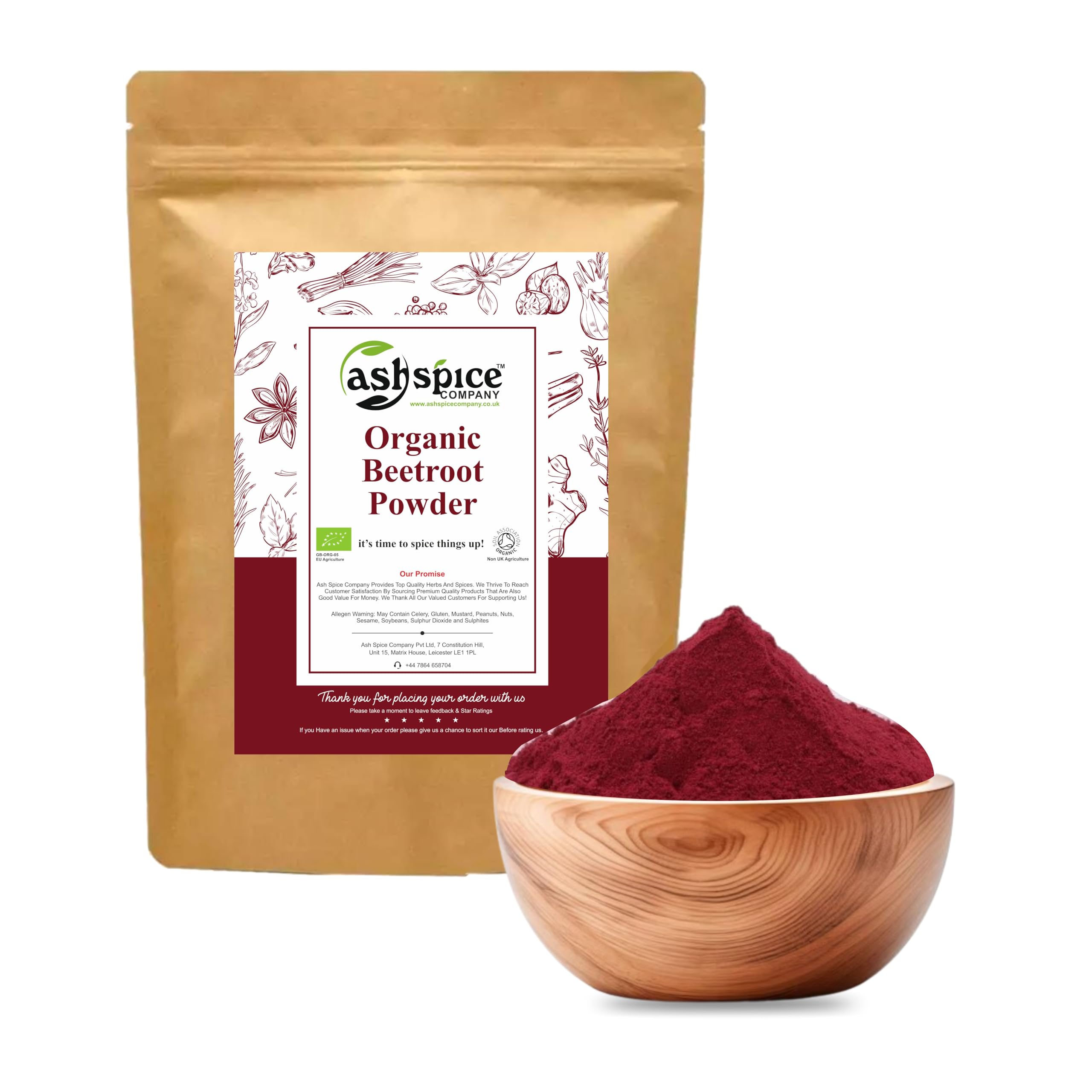 ORGANIC Beetroot Powder Premium Quality Free P&P Certified by Soil ...