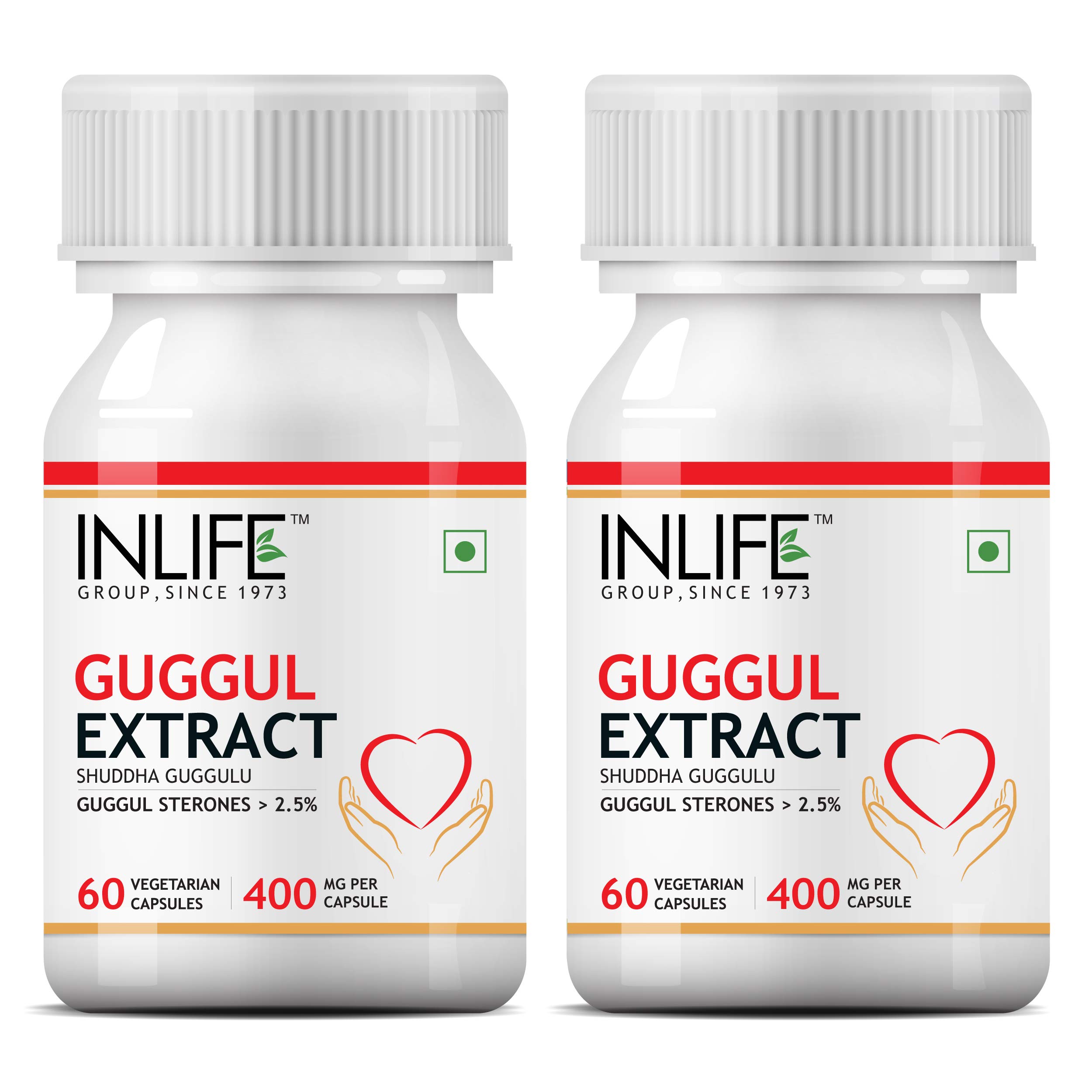 Buy INLIFE Guggul Capsules 400mg | Ayurvedic Herbal Supplement with 2.5 ...