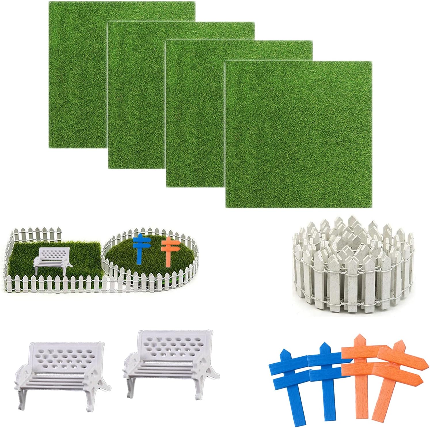 11 Stück Miniatur Gartenzubehör Ornament Gartenzubehör Decor ...