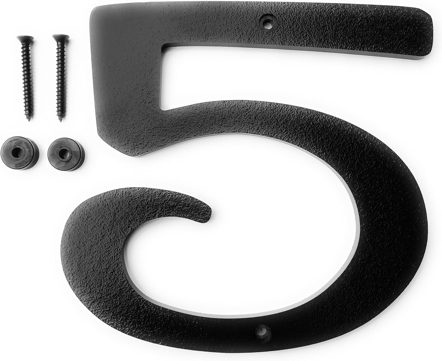 Amazon.com: Mid Century Modern Cursive House Numbers, 5 inch black ...