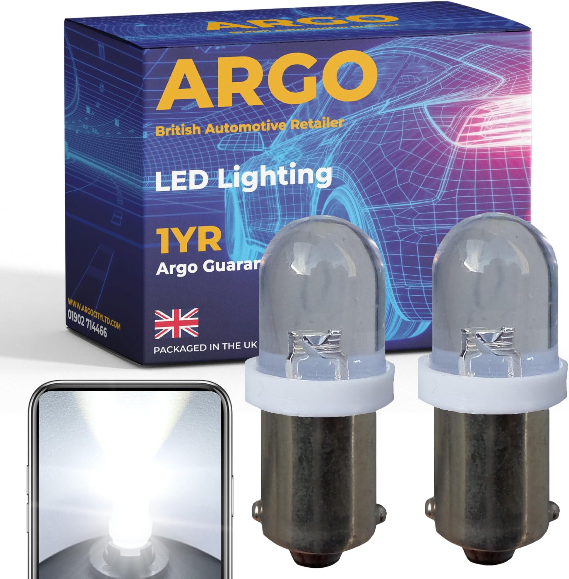 Bosch -T4W (- 233) LED Retrofit Car Light Bulbs - 12 V 1 W BA9s - 2 ...