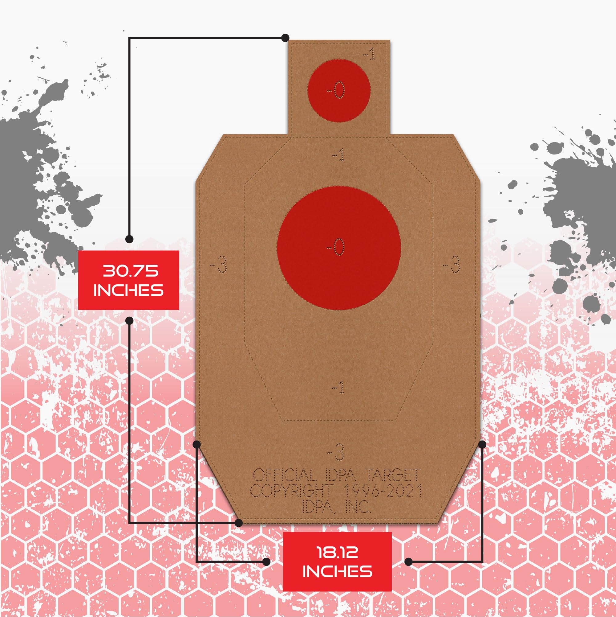 Snapklik.com : Official IDPA Cardboard Shooting Targets, Competition ...