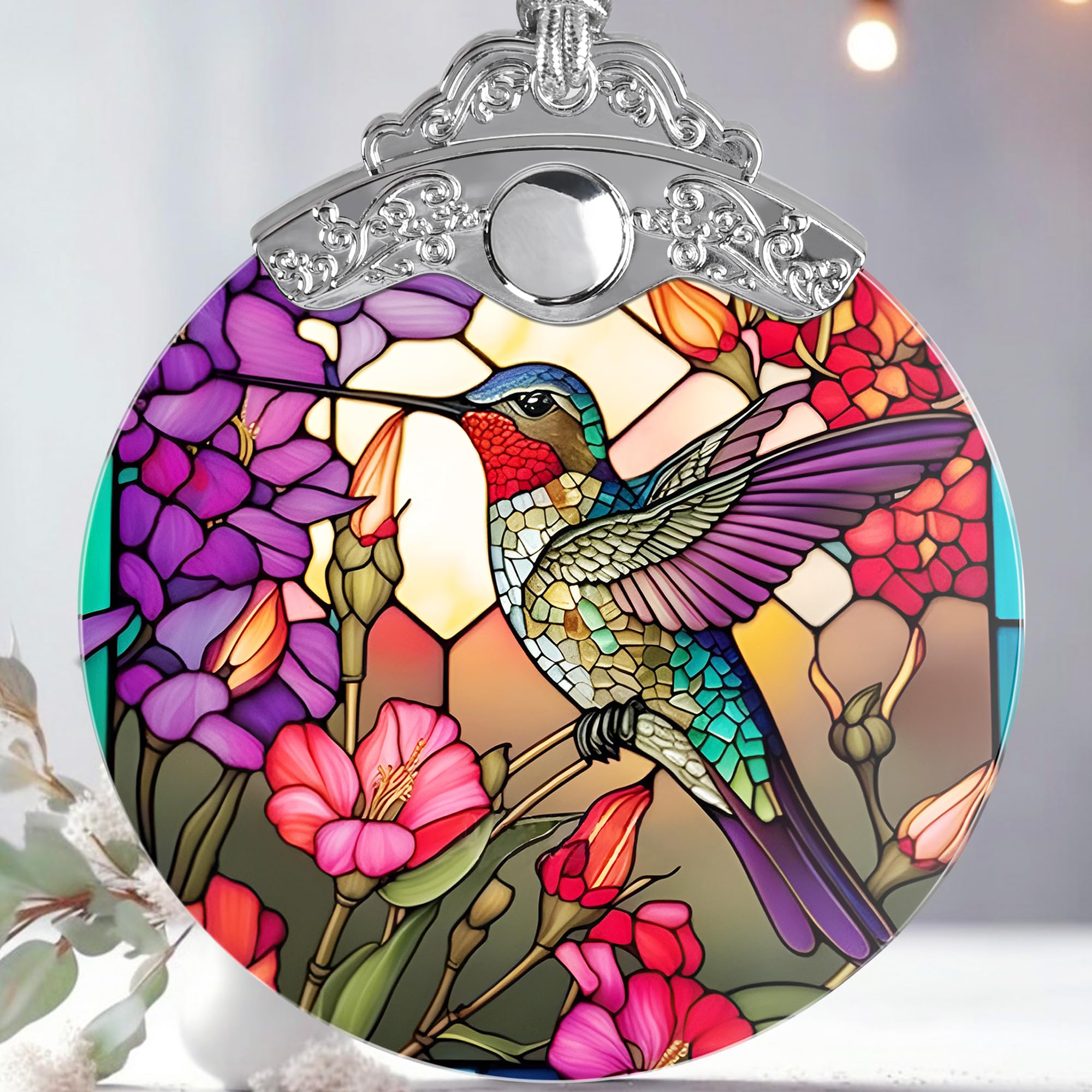 Amazon.com: Jocidea Christmas Ornament, Hummingbird Christmas Decor ...