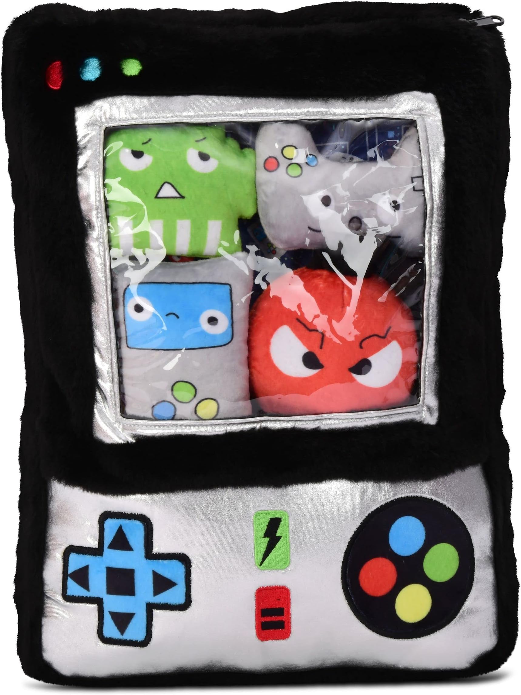 Amazon.com: iscream Game On! Video Game Fleece Play 5-Piece Pillow Set ...